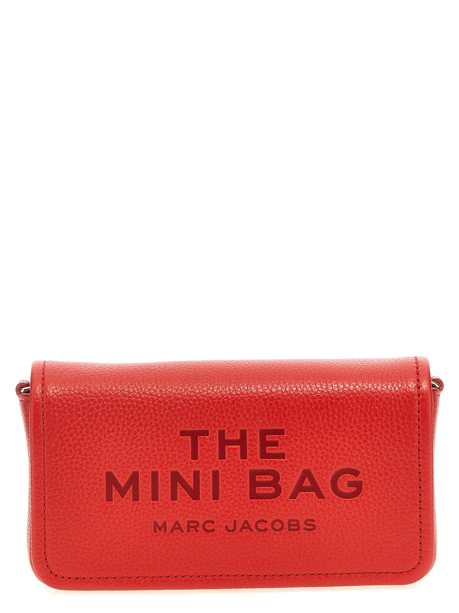Marc Jacobs The Leather Mini Bag Crossbody Bags Red | Wanan Luxury